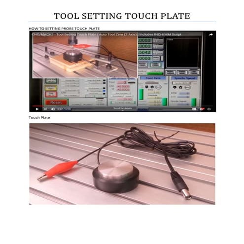 How to setting probe touch plate | DOCX