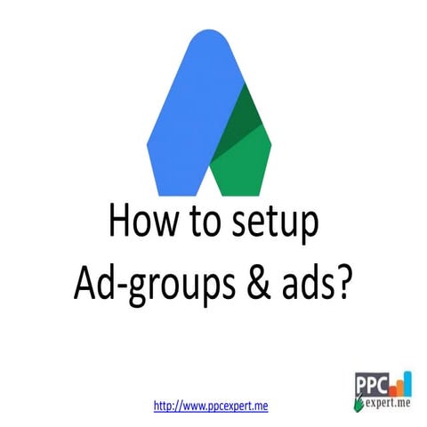 How to setup adgroups and ads in adwords? | PPTX