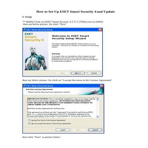 How to set up eset smart security 4 | PDF