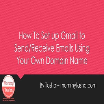 How to set up Gmail to Send and Receive Emails from your Web Hosting Email | PPT