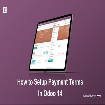 How to Setup Payment Terms in Odoo 14? | PPT