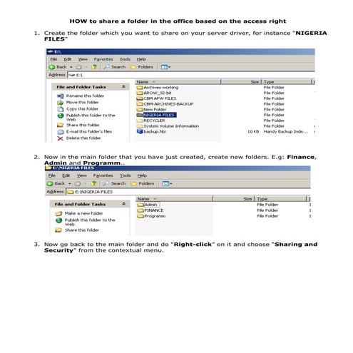 How to share folders within a domain network | PDF