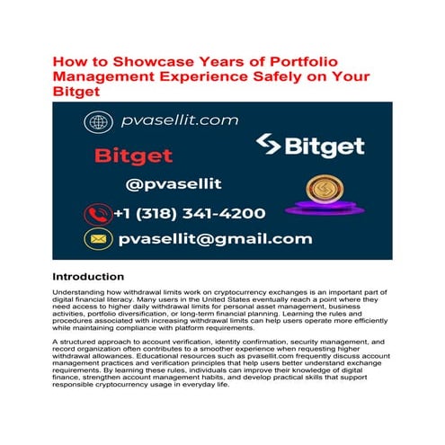 How to Showcase Years of Game Design Experience Safely on Your Bitget.docx