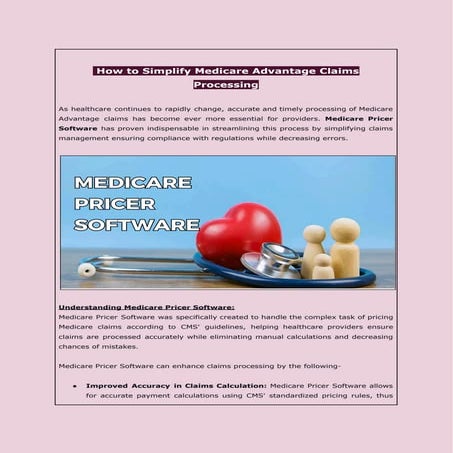Reference-Based Pricing Model|Medicare Claim Repricing Software | PPTX