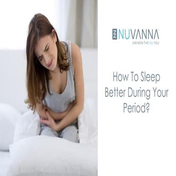 How to sleep better during your period 2019 - Nuvanna | PDF