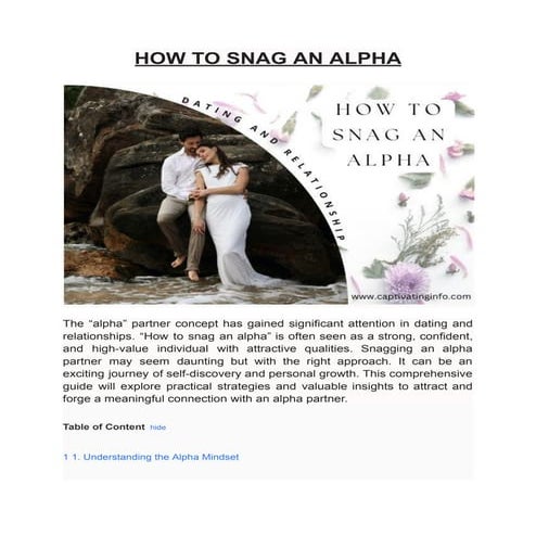 How to Snag An Alpha | PDF