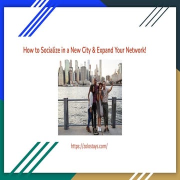 How to Socialize in a New City & Expand Your Network!.pdf | Social ...