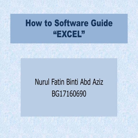How to software guide