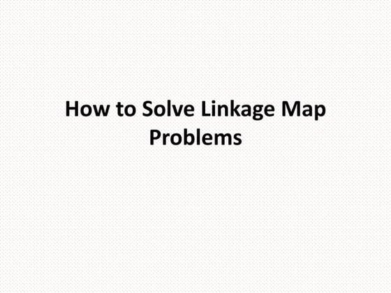 Linkage mapping | PDF