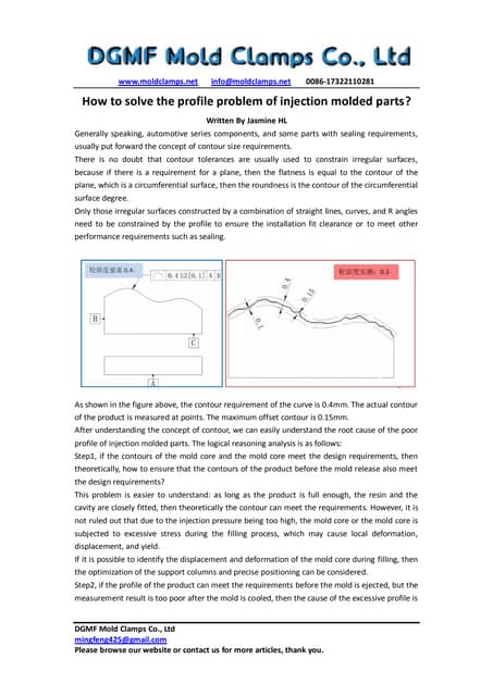 Basic requirements for plastic injection molded part design | PDF