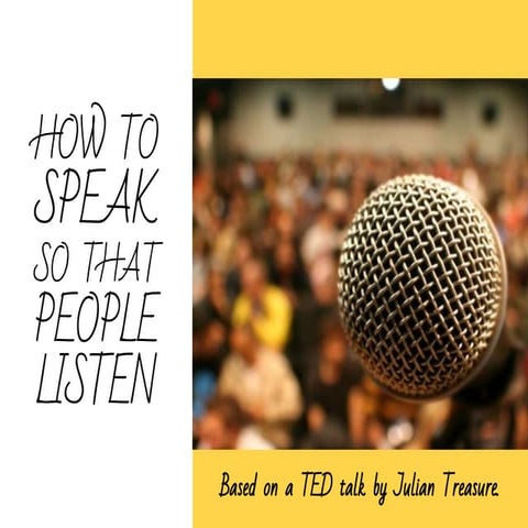 How to Speak So That People Listen | PPT