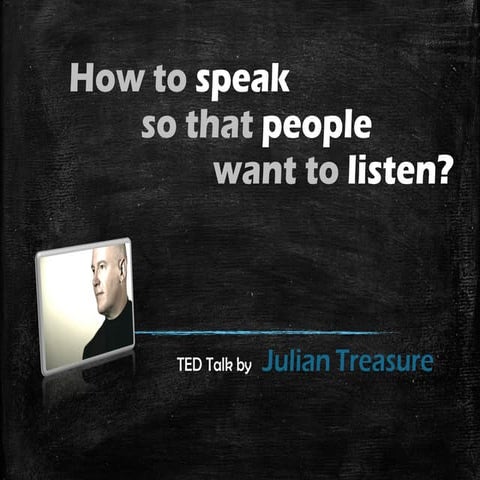 How to speak so that people want to listen | PDF