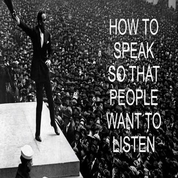 How to speak so that people want to listen | PPTX