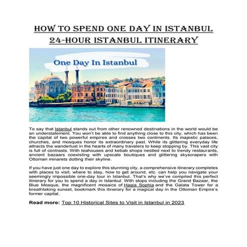 How to Spend One Day in Istanbul 24-Hour Istanbul Itinerary.pdf