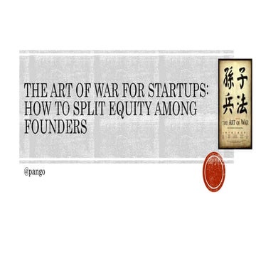 How to split equity among founders | PPT