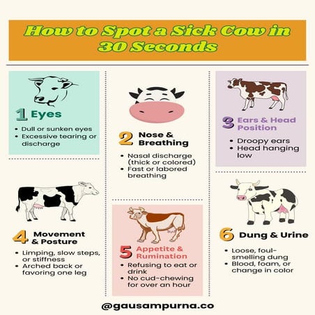 How to Spot a Sick Cow in 30 Seconds!!!! | PDF