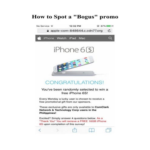 How to spot bogus promo | PDF | Internet | Computing