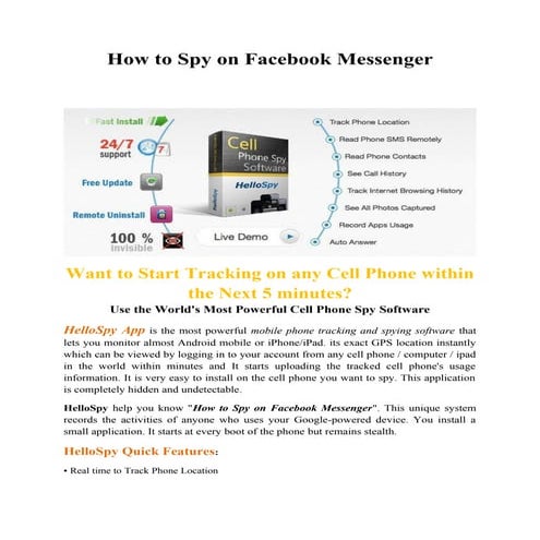 How to spy on facebook messenger | DOC