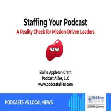 How to staff your podcast | PPT