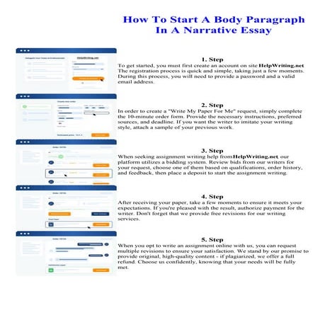 How To Start A Body Paragraph In A Narrative Essay | PDF
