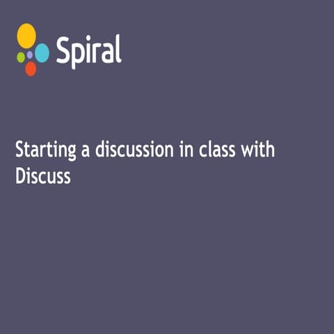 How to start a discussion with Discuss | PPT