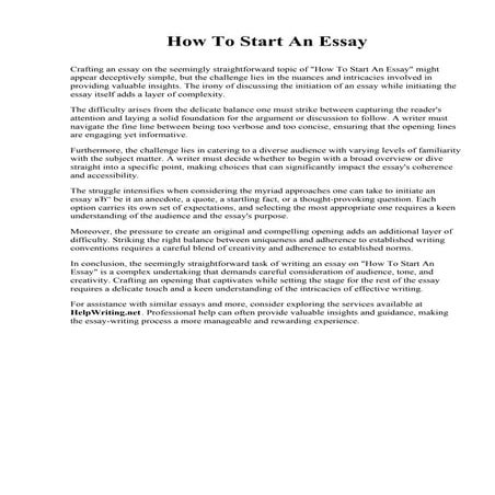 How To Start An Essay.pdf