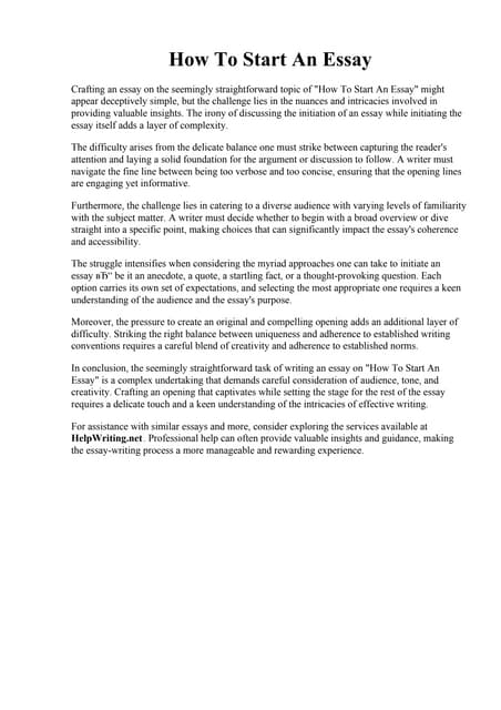 Example Of A Rough Draft Essay | PDF