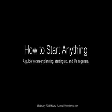 How to start anything 2018 | PDF | Islam | Religion & Spirituality