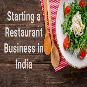 How to start a restaurant business in India | PPTX