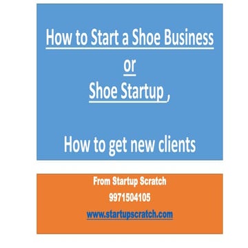 How to start a shoe business | PPTX