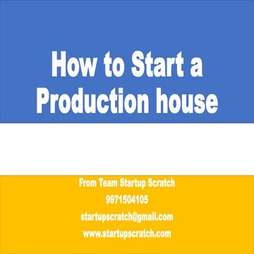 How to start a film production company | PDF