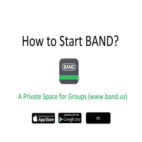 How to start a BAND | PPT