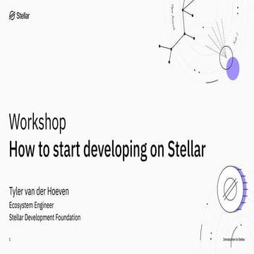 How to start developing on stellar | PDF