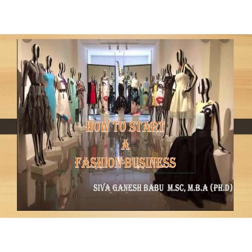 How to start fashion business | PDF