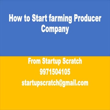 Producer Company Incorporation | PPTX
