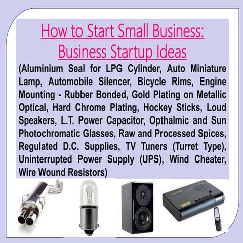 How to Start Small Business: Business Startup Ideas | PPTX