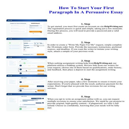 How To Start Your First Paragraph In A Persuasive Essay | PDF