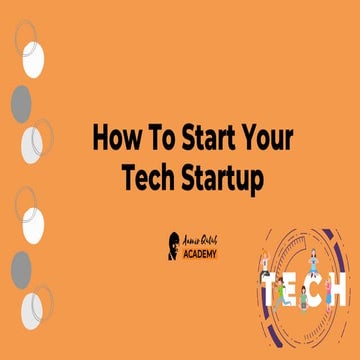 How to start your tech startup | PPT | Free Download