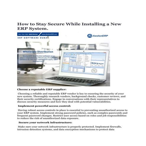 How to Stay Secure While Installing a New ERP System.pdf