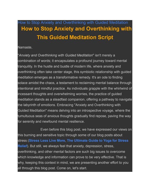 Embracing Wellness: A Holistic Approach to Mental Health | PPT