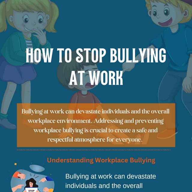 How to Stop Bullying at Work | PDF
