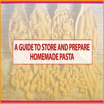 How to store pasta | PPTX