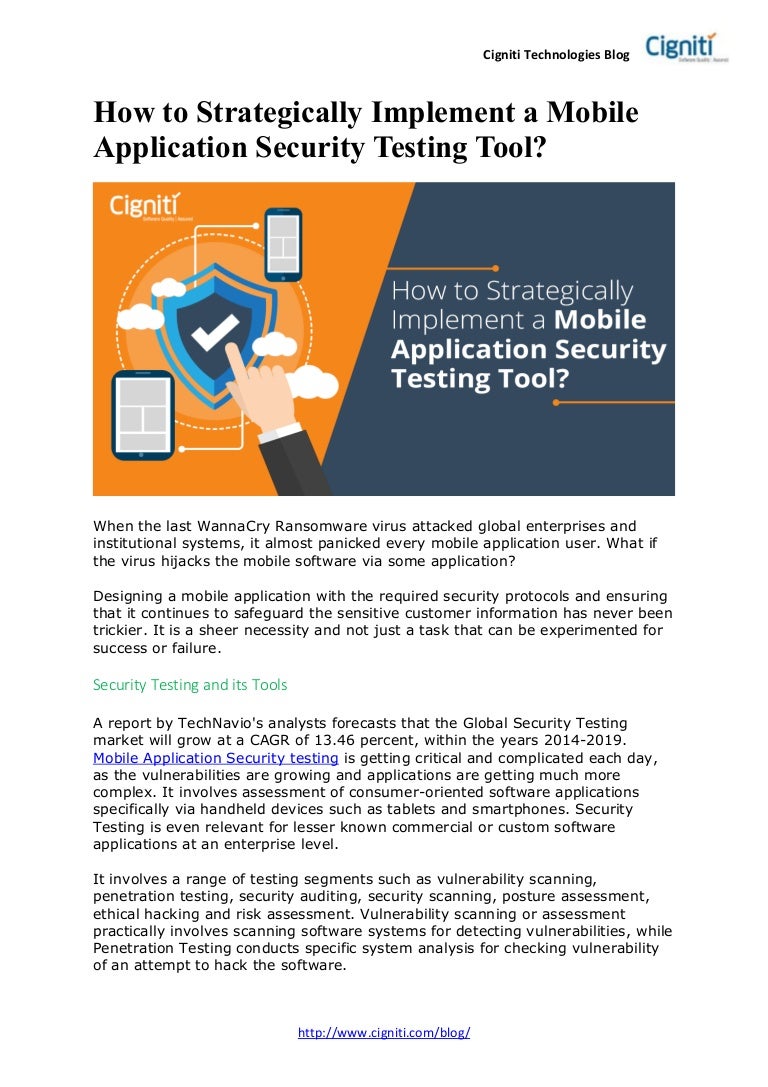 How To Strategically Implement A Mobile Application Security Testing