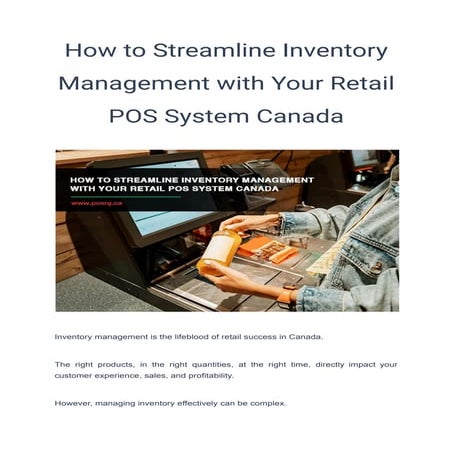 How to Streamline Inventory Management with Your Retail POS System ...