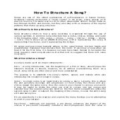 How To Structure A Song | PDF | Album-oriented Rock | Rock Music