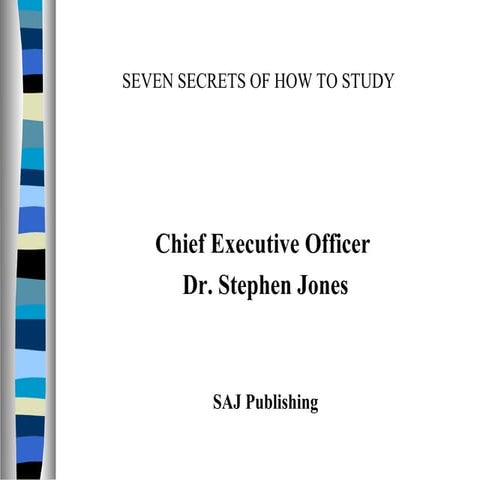 Seven Secrets of How to Study Resource for all Students | PPT