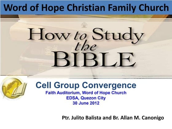 Inductive bible study ppt | PPT