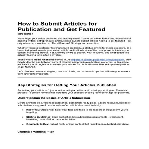 How to Submit Articles for Publication and Get Featured.docx