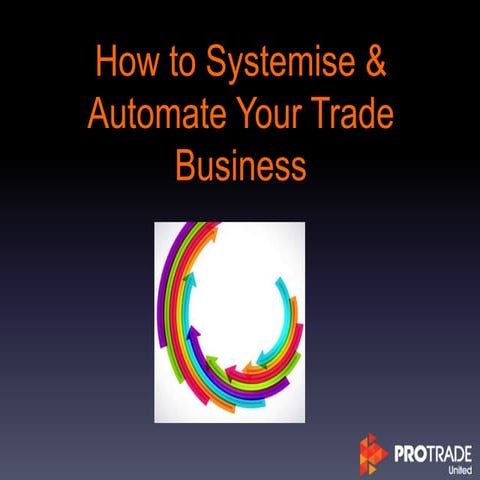 How to Systemise and Automate Your Trade Business | PPT