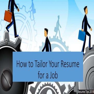 How to Tailor Your Resume for a Job | PPTX